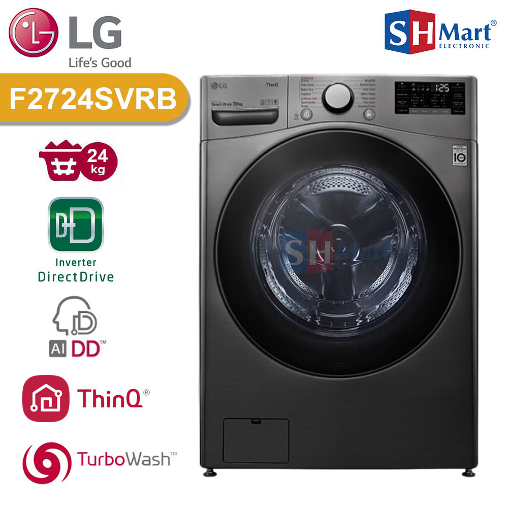 Jual MESIN CUCI LG FRONT LOADING 24 KG INVERTER AI DD F2724SVRB ThinQ ...