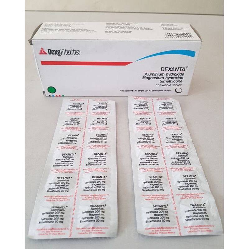 Jual DEXANTA Dexa Medica TABLET KUNYAH PER STRIP... | Shopee Indonesia
