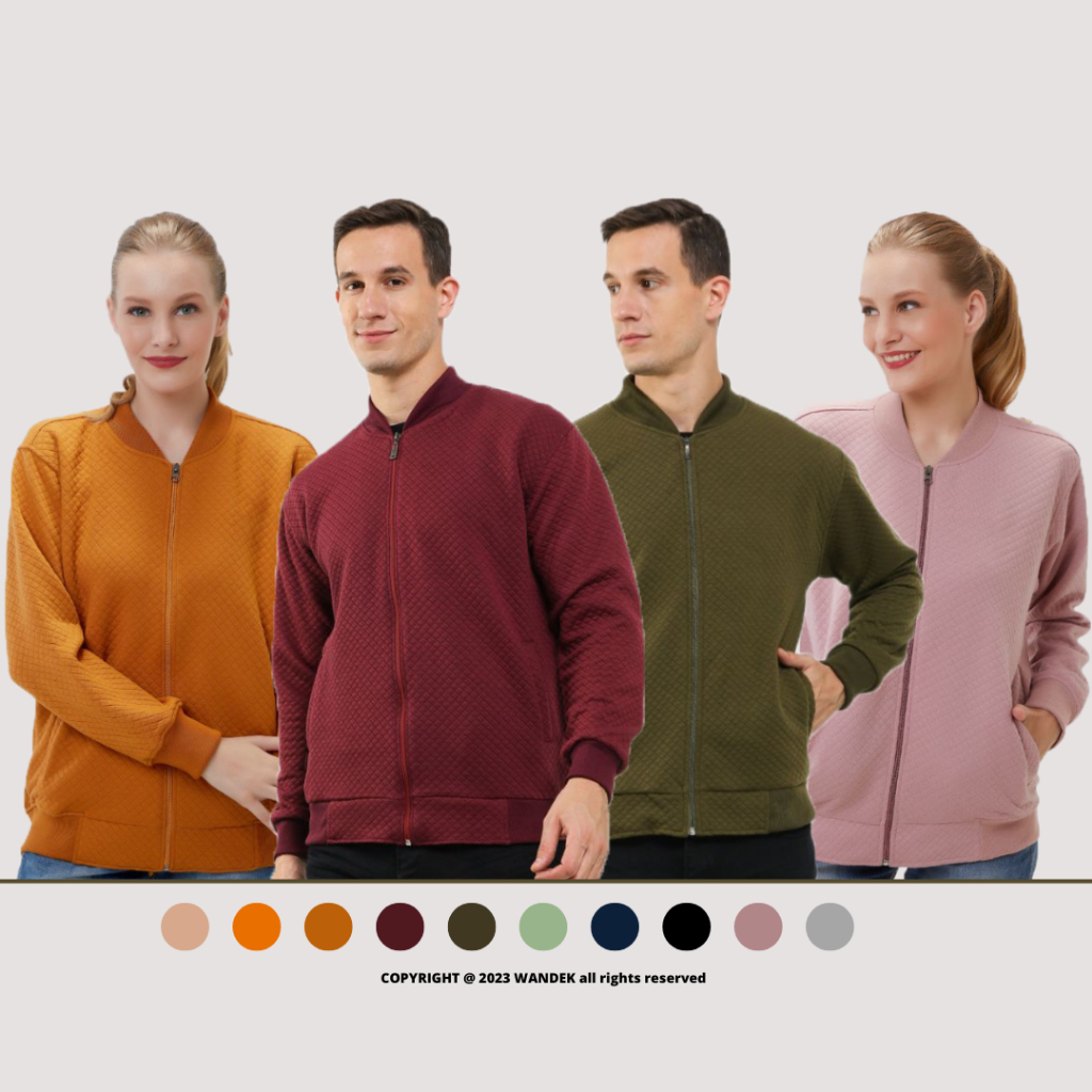 Jual Wandek - Jaket Comfy Pria Wanita M-XXL / Jaket Diamond Pria Wanita ...