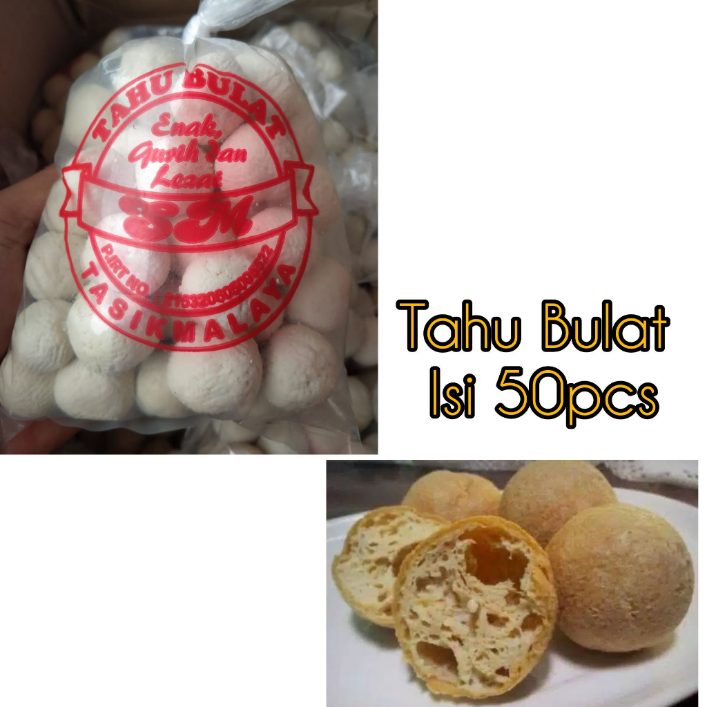 Jual Tahu Bulat Khas Tasik isi 50 KEMASAN POLOS (FROZEN) | Shopee Indonesia