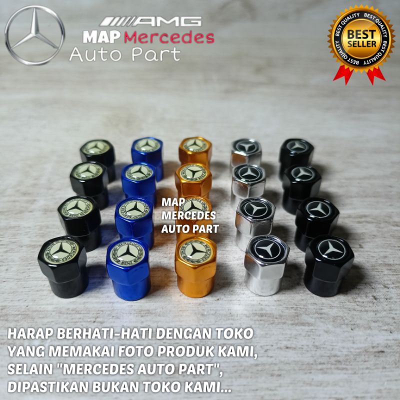 Jual TUTUP PENTIL BAN MOBIL MOTOR LOGO MERCEDES BENZ CAR TYRE WHEEL ...