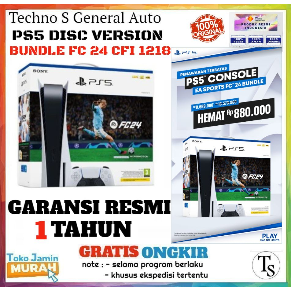 Jual PlayStation Console Disc Version Bundle FC24 PS5 Bundle FC 24 ...