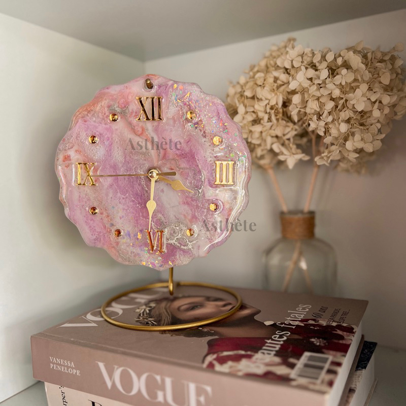 Jual ASTHETE - table clock roman aesthetic elegant hook / jam meja ...