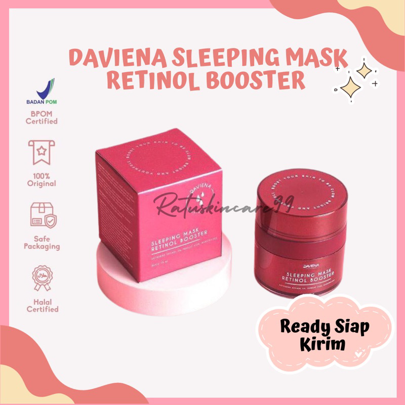Jual DAVIENA SLEEPING MASK RETINOL BOOSTER ORIGINAL DAVIENA RETINOL ...