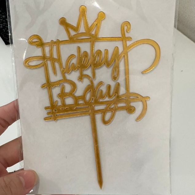Jual Cake Topper Akrilik HBD Besar / Happy Birthday / Ulang Tahun | Shopee Indonesia