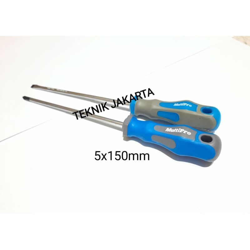 Jual Obeng TPR Obeng gagang karet 5x150mm MULTIPRO Screwdriver | Shopee ...