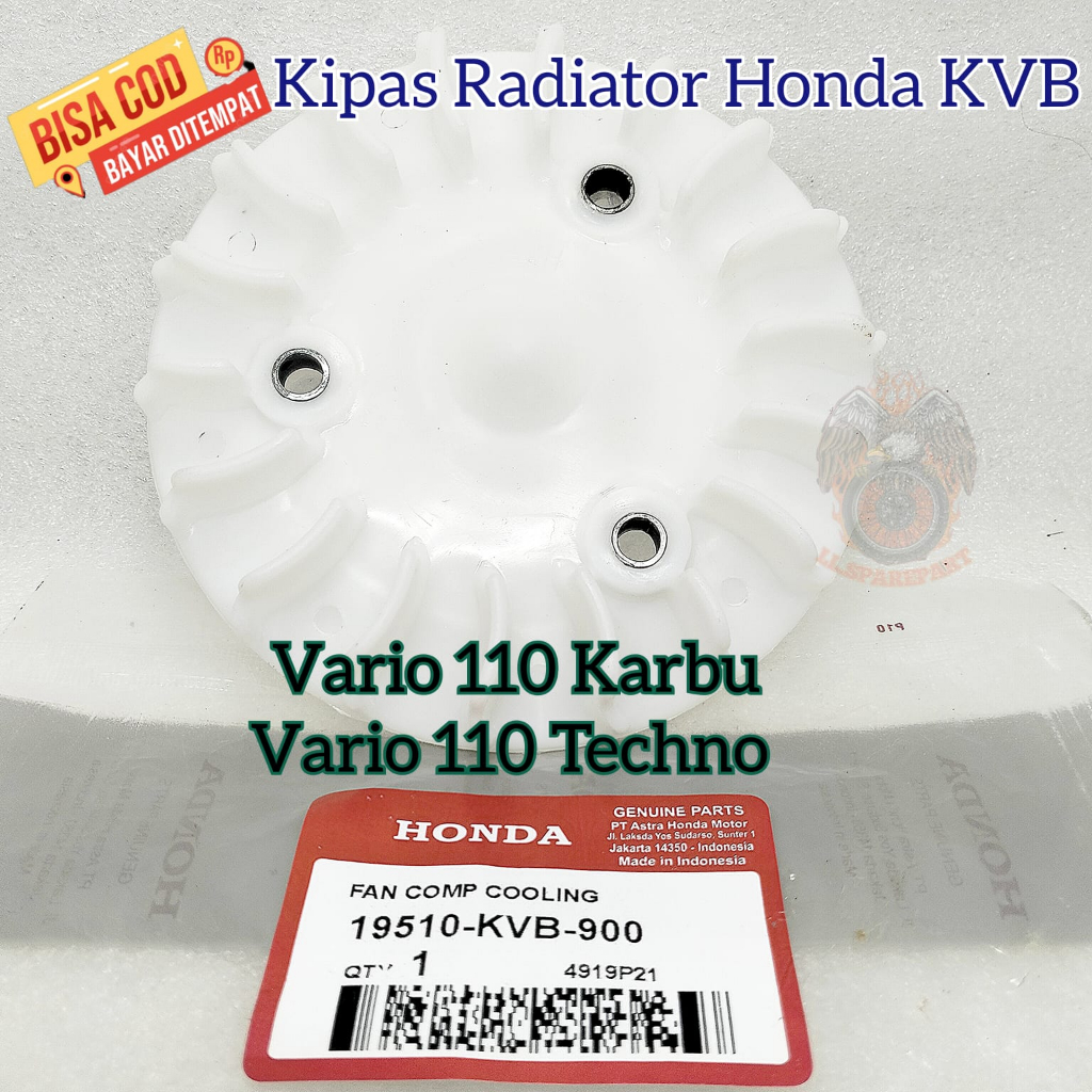 Jual KIPAS RADIATOR HONDA KVB KUALITAS ASLI ORIGINAL HONDA VARIO 110 ...