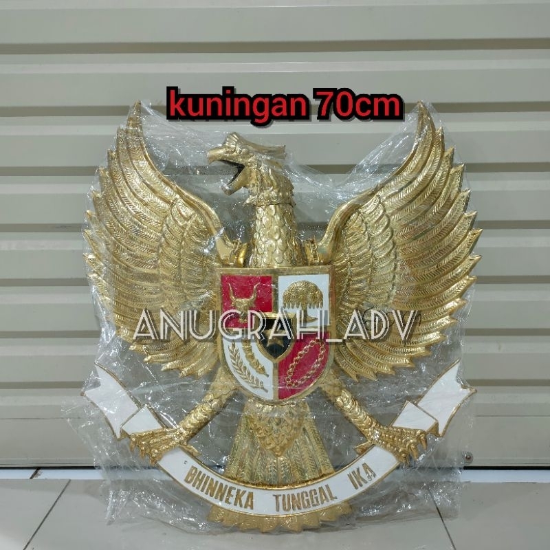 Jual garuda pancasila kuningan 70cm | Shopee Indonesia