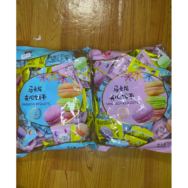 Jual JINFENG FOODS SANDWICH BISCUITS MACARON MAKARON COOKIES BISKUIT ...