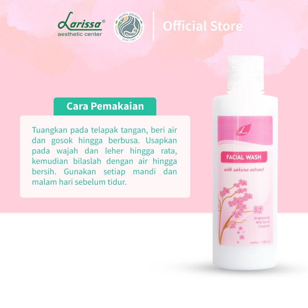 Jual FACIAL WASH SAKURA LARISSA | Shopee Indonesia