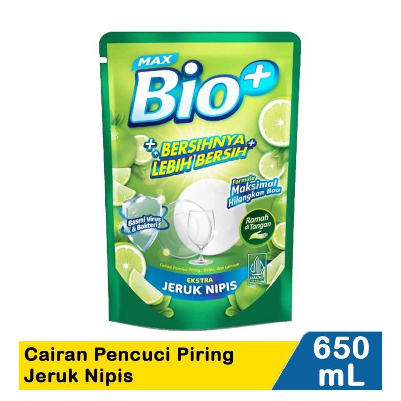 Jual Max Bio+ Plus Sabun Cuci Piring 650ML | Shopee Indonesia