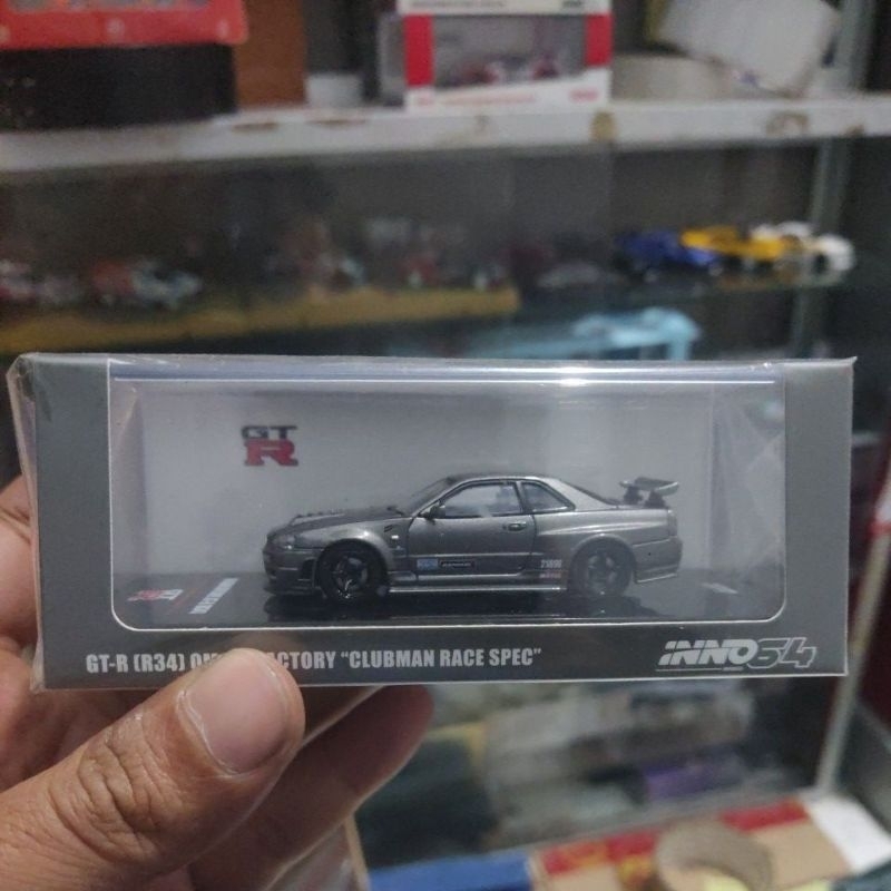 Jual inno64 inno Nissan skyline GT-R R34 omori factory clubman race ...