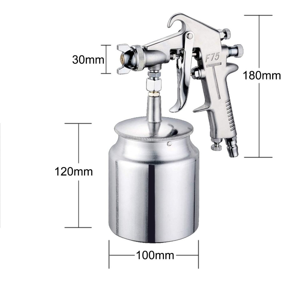 Jual BISA COD !!! ALAT SEMPROT CET/CAT Spray Gun YUKIDO F75-S Tabung ...