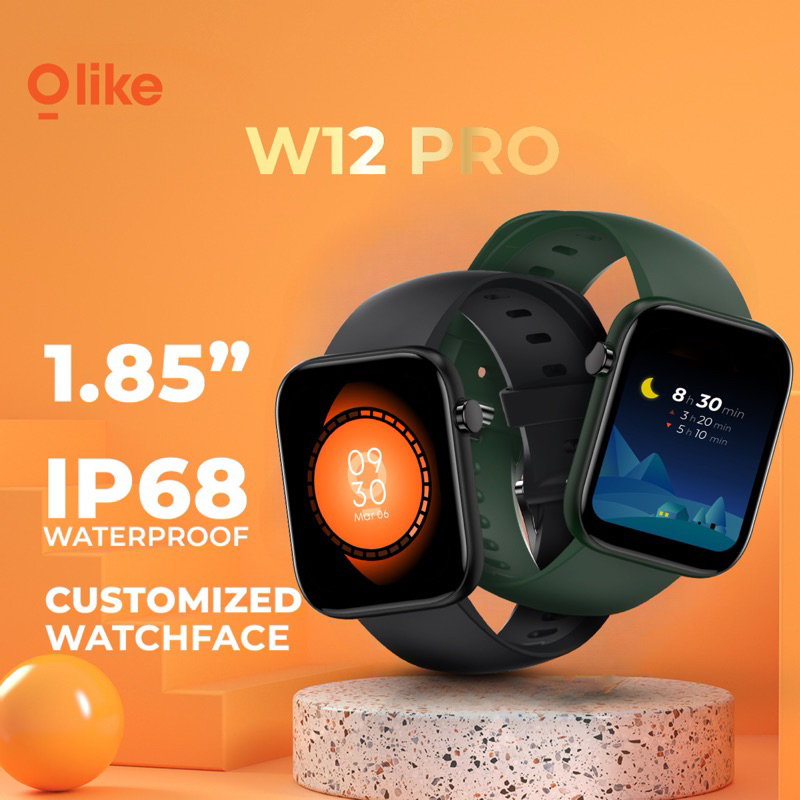 Jual OLIKE W12 PRO SMARTWATCH TOUCH SCREEN IP68 WATERPROOF SPORT HEALTH ...