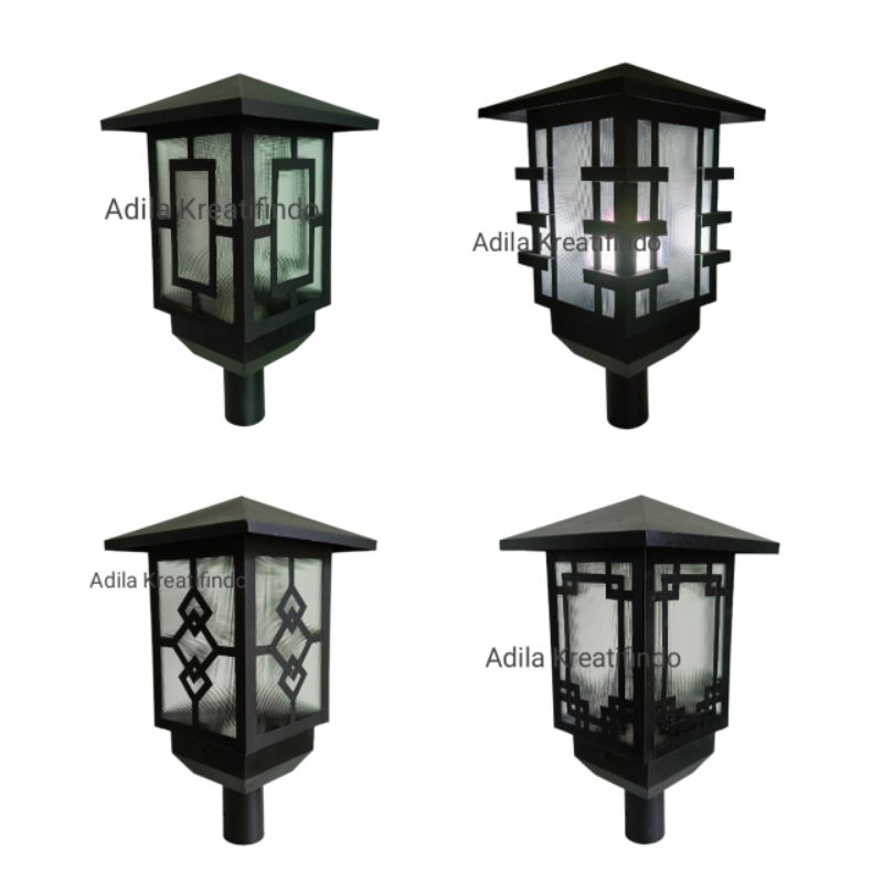 Jual Lampu Pagar Depan rumah / lampu pilar /lampu minimalis pagar ...