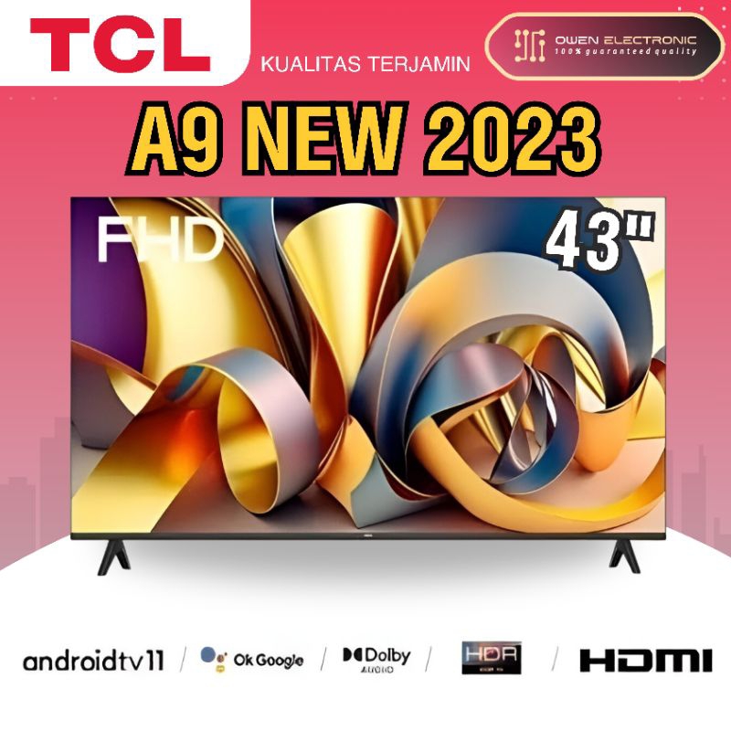 Jual TCL LED TV 43A9 HD GOOGLE TV 43 INCH NEW 2023 | Shopee Indonesia