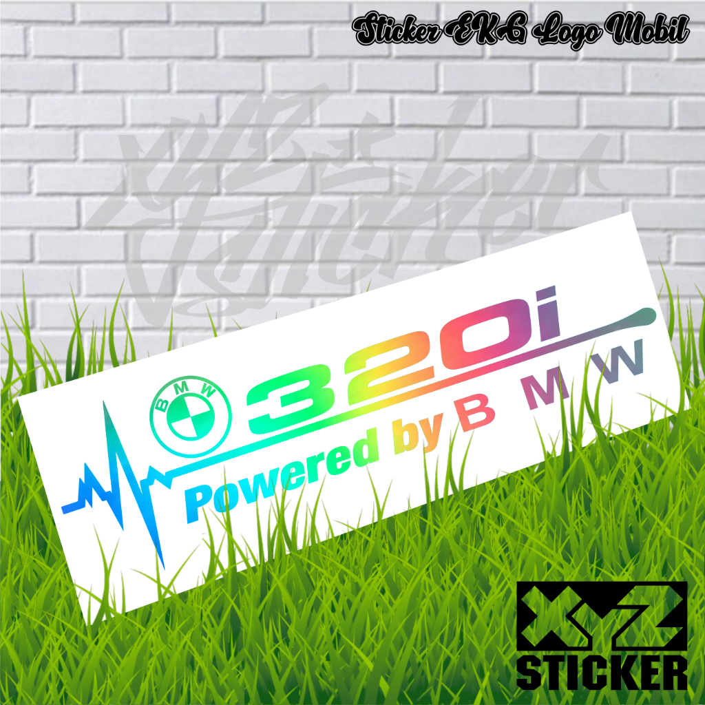Jual Sticker EKG Logo Mobil BMW. Sticker Kaca Mobil BMW 320i, 325i ...