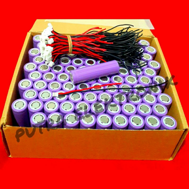 Jual batre cas 18650 plus soket lampu emergency/pompa galon elektrik ...