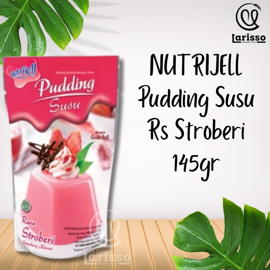 Jual NUTRIJELL PUDDING SUSU 145GR RASA STRAWBERRY PUDING BUBUK DENGAN ...