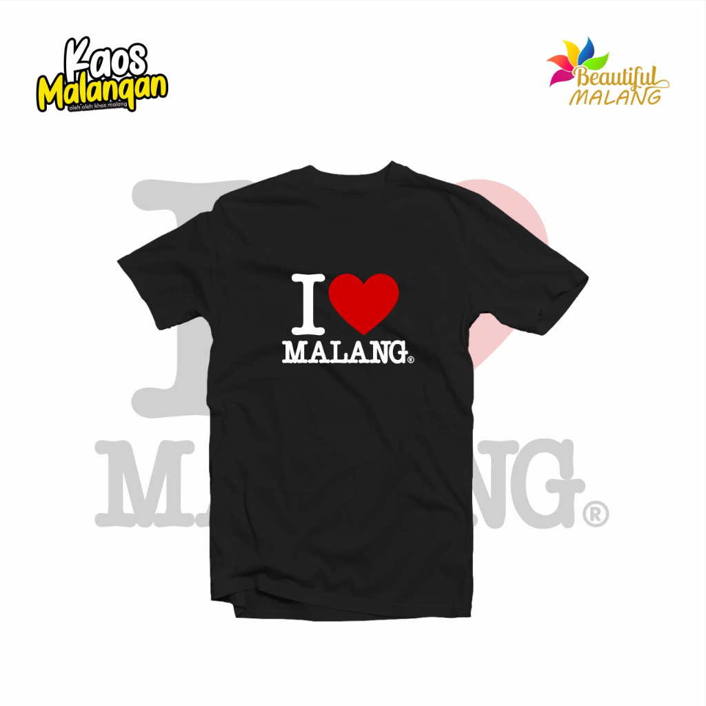 Jual [ TERBARU ] KAOS KHAS MALANG / KAOS MALANGAN 126 - I LOVE MALANG | Shopee Indonesia