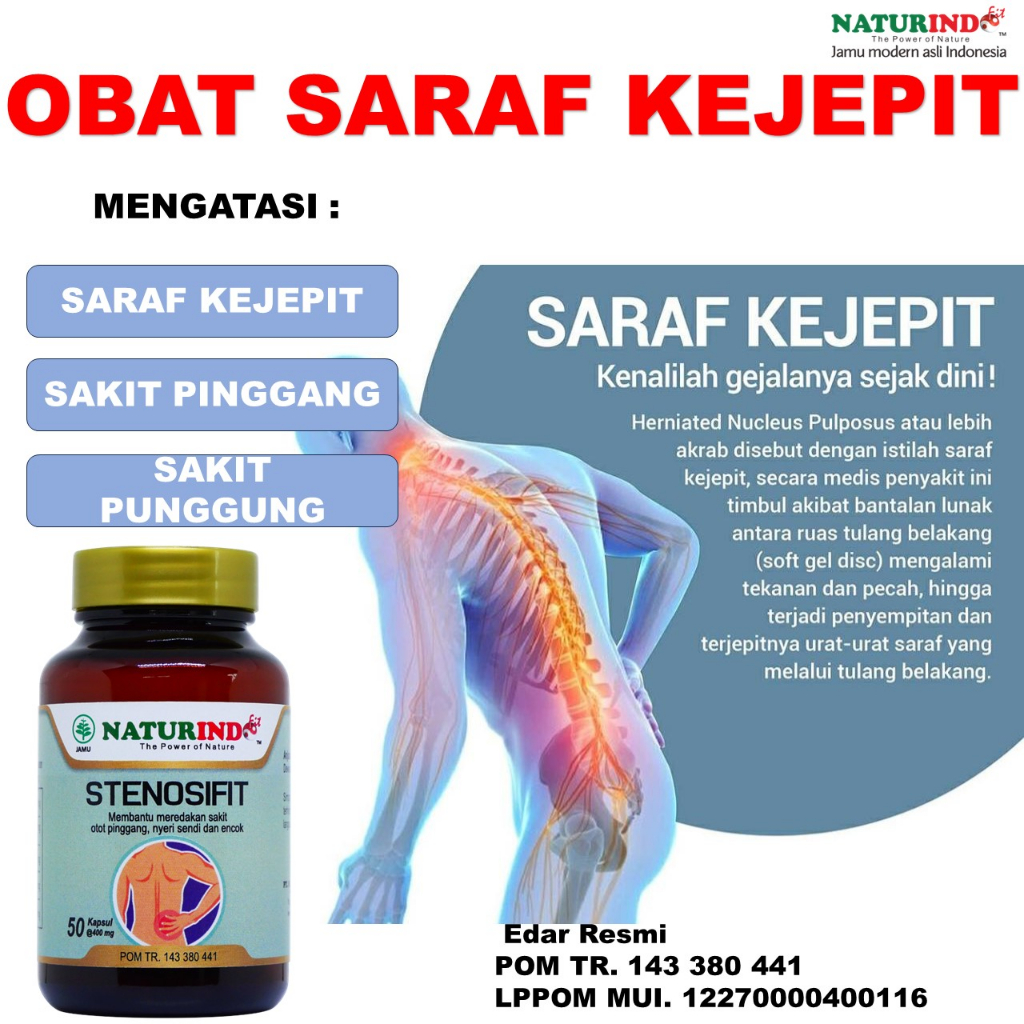 Jual Obat Sakit Pinggang Saraf Kejepit Dan Syaraf Terjepit Sakit Bokong ...