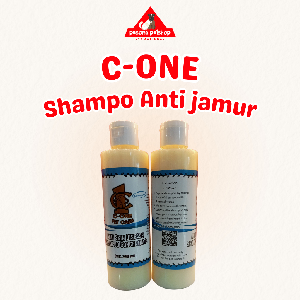 Jual C-One Shampoo Anti Jamur Anti Skin Disease 200ml Shampoo Hewan ...