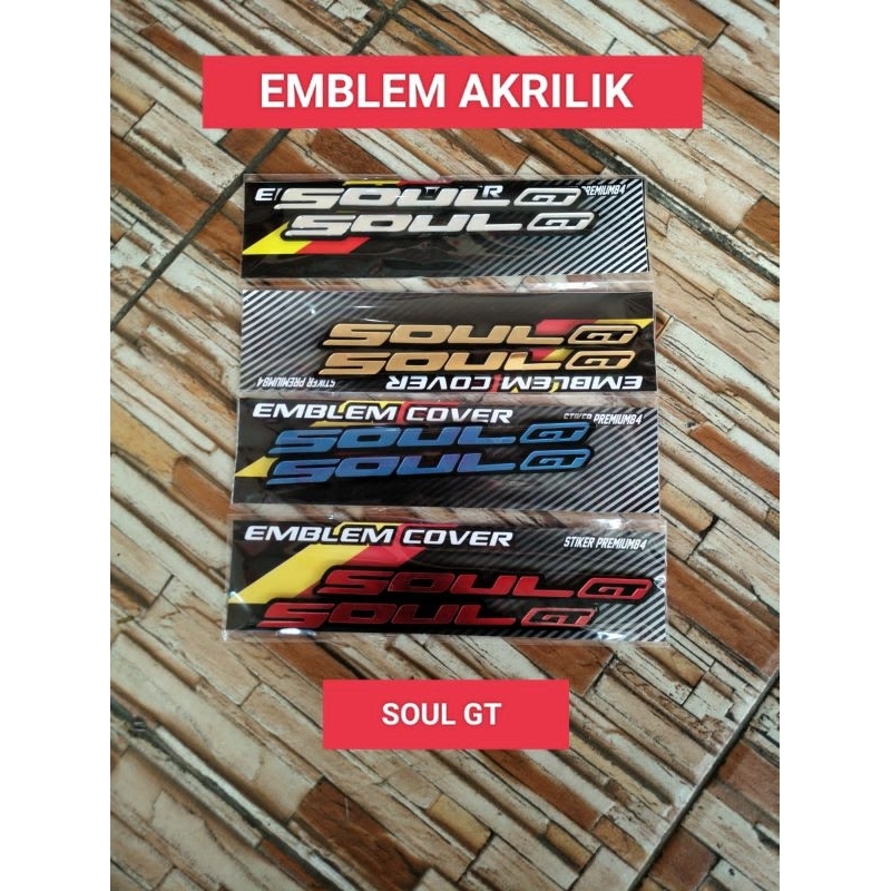 Jual Emblem soul GT embelem akrilik Mio soul gt | Shopee Indonesia