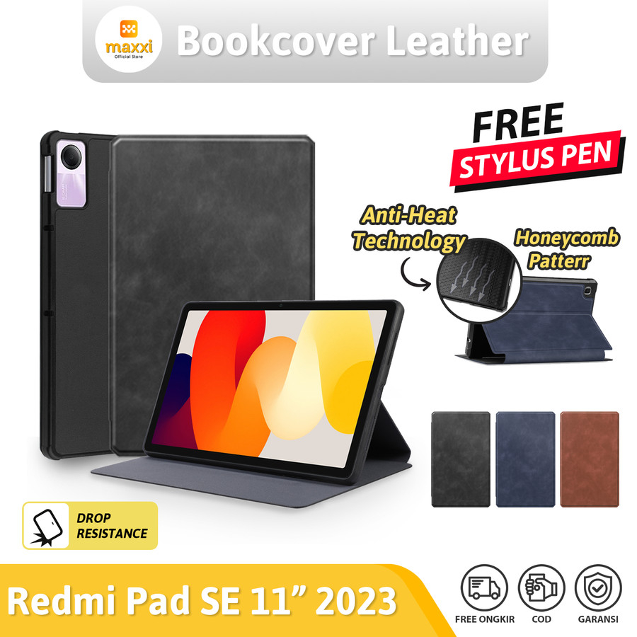 Jual XIAOMI Redmi Pad SE 11" 2023 Flip Case Book Cover Soft Leather ...