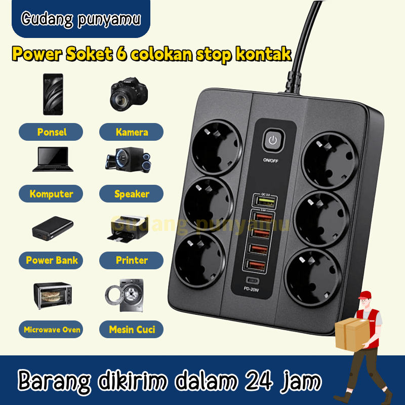 Jual Stop Kontak Smart Power Strip Socket Colokan Listrik Socket USB ... Jual Stop Kontak Smart Power Strip Socket Colokan Listrik Socket USB ...