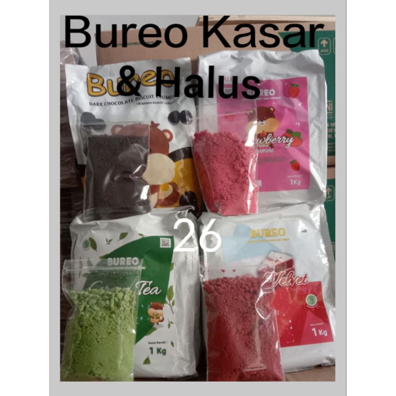 Jual BUREO REMAHAN BISKUIT CRUMBLE HALUS & KASAR KEMASAN POUCH 100gr ...