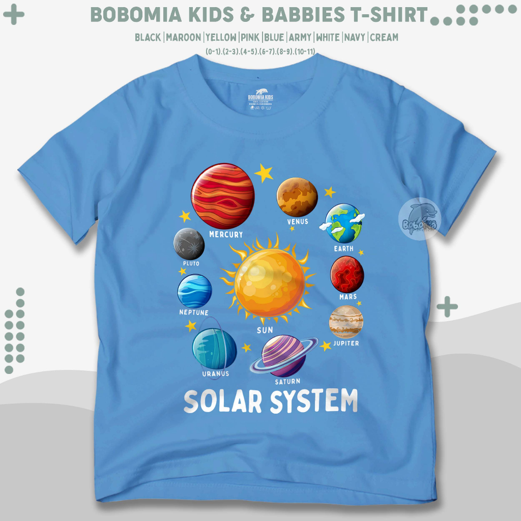 Jual Bobomia Kaos Anak Planet Space Solar System | Baju Distro Anak dan ...