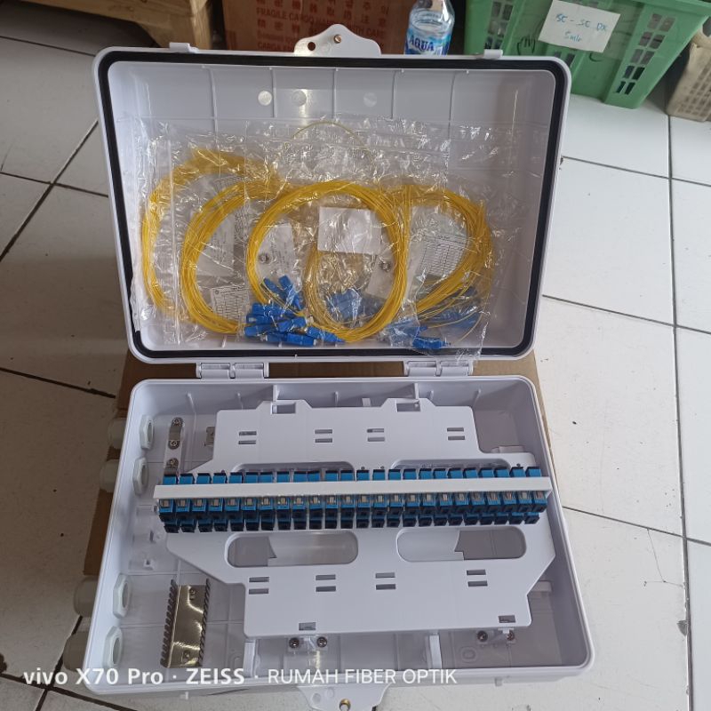 Jual odp 48 core lengkap pigtail dan adapter sc upc | Shopee Indonesia