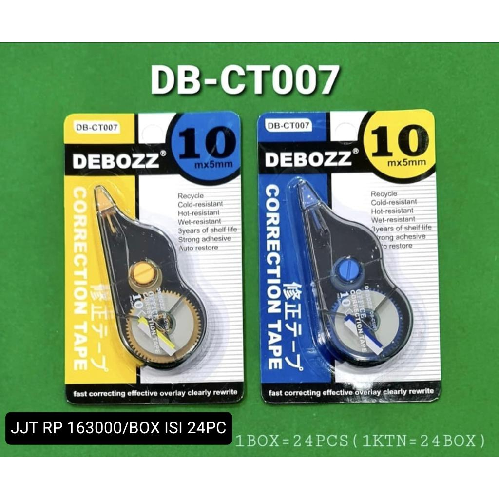 Jual Correction Tape / Tipex Kertas Debozz DB-CT007 / 1 pcs | Shopee ...
