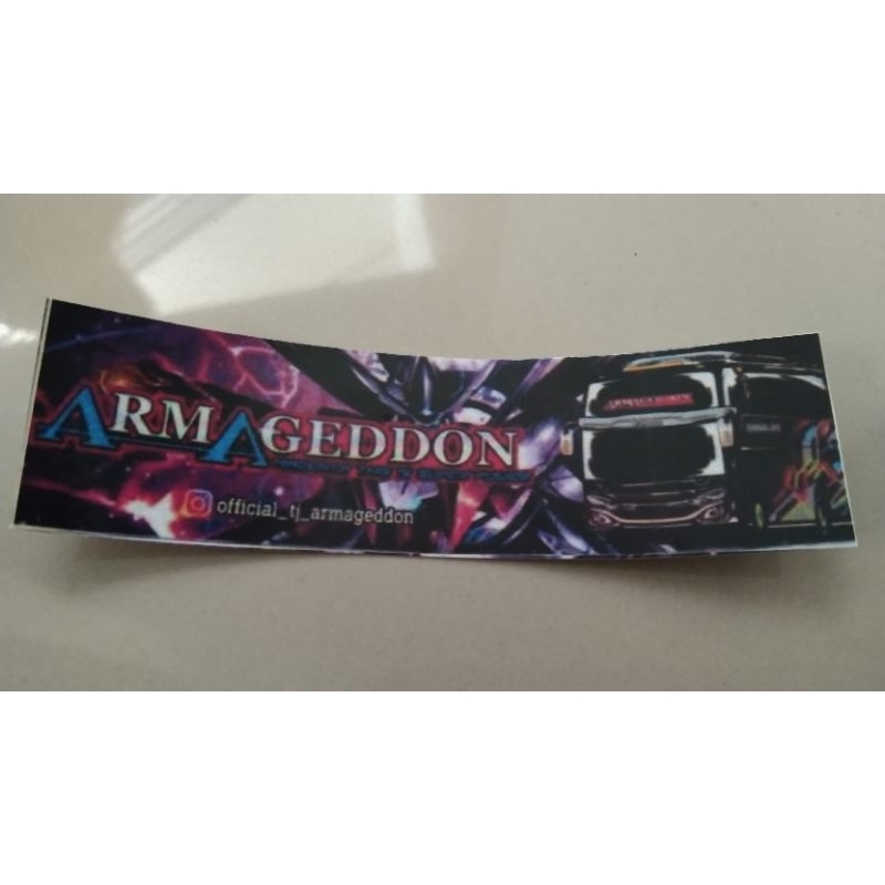 Jual stiker bus telolet Armageddon asli anti air 10pcs | Shopee Indonesia