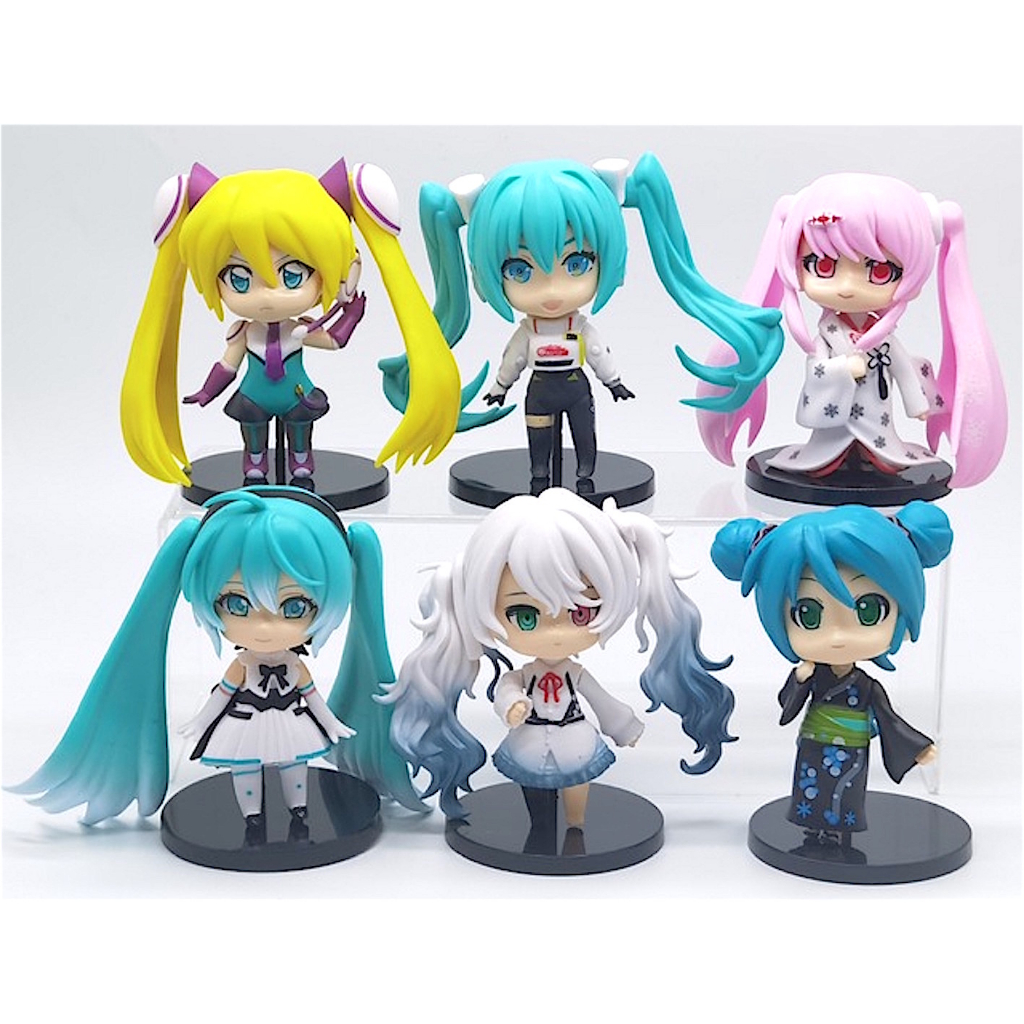 Jual Jual SATUAN / SET Figure Hatsune Miku Kawaii Topper Cake | Shopee ...