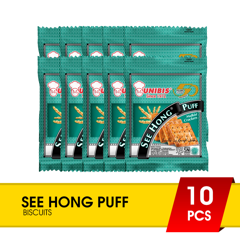 Jual Unibis Super See Hong Puff Crackers Sachet 27 gr (1 pack) | Shopee ...