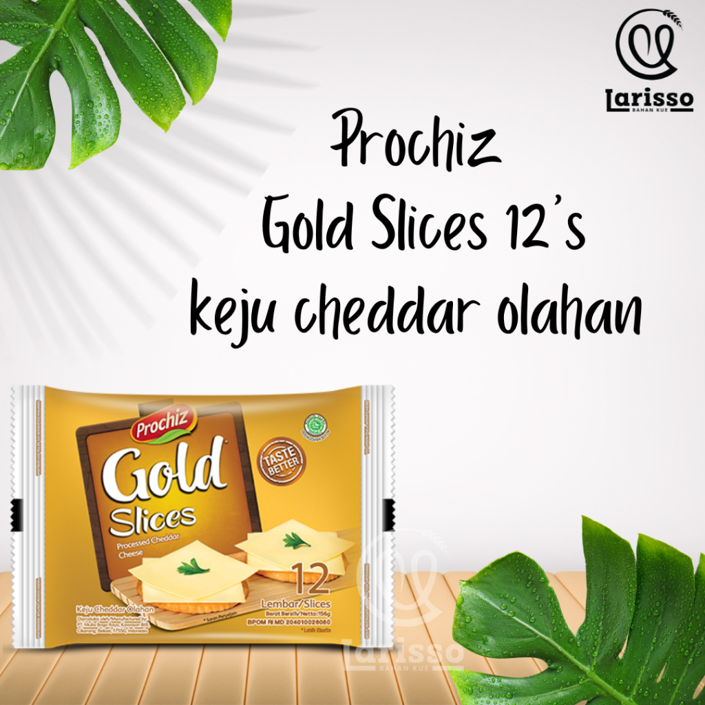 Jual PROCHIZ GOLD SLICES PROCESSED CHEDDAR CHEESE 12's KEJU CHEDDAR ...