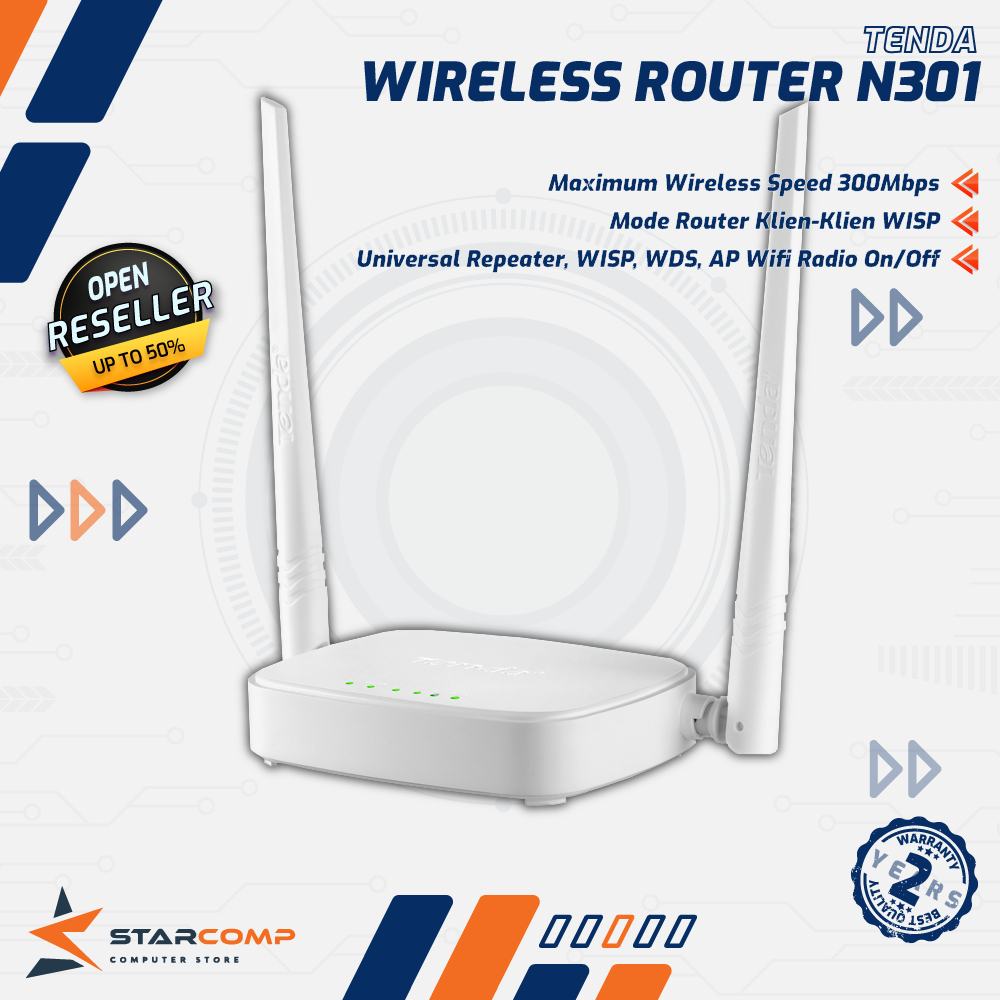 Jual Tenda N301 Wireless Router Access Point | Shopee Indonesia