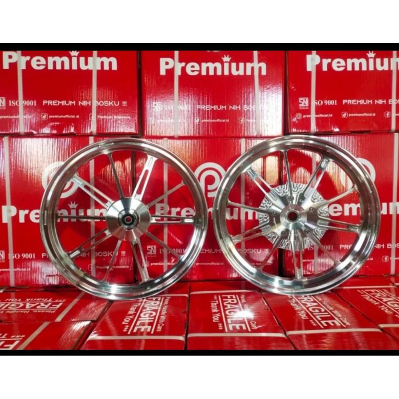 Jual VELG RACING P10 PREMIUM 185/215-14 VARIO 125 150 - CROME | Shopee ...