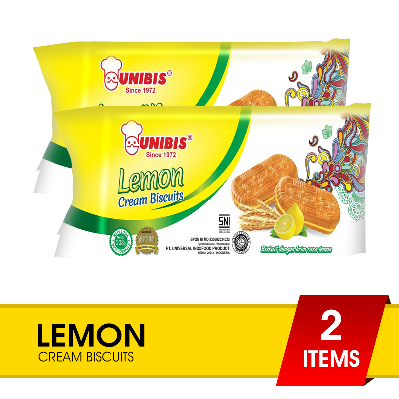 Jual Unibis Rose Lemon Sandwich 208 g (2 pcs) | Shopee Indonesia