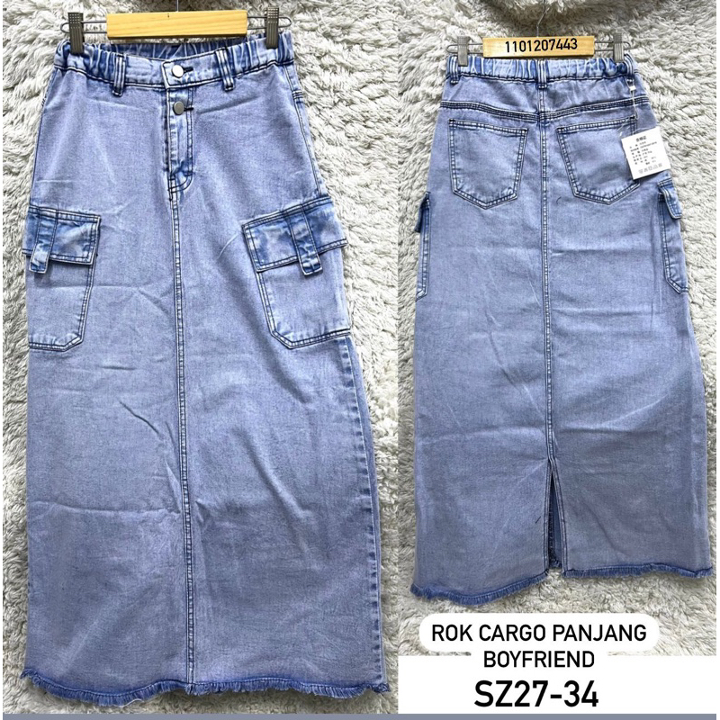Jual ENNYA - ROK CARGO JEANS STANDAR NON STRECTH IMPORT 7443 | Shopee ...