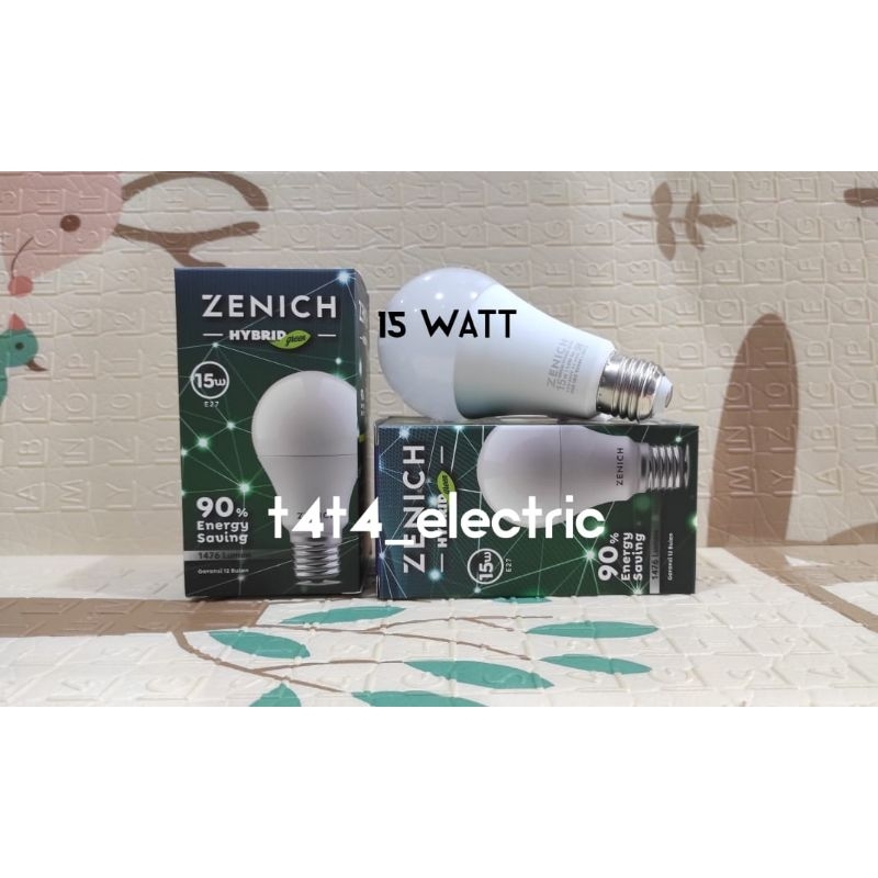 Jual LED ZENICH BULAT 15 WATT, SNI, PUTIH, GARANSI 1 TAHUN | Shopee ...