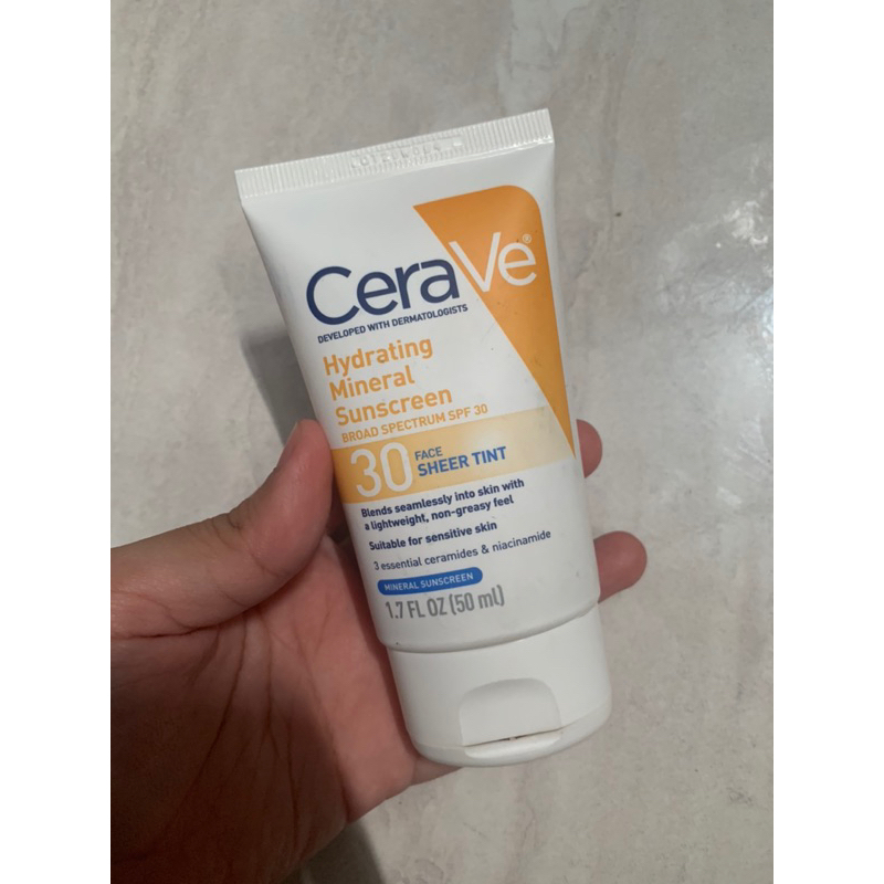 Jual Cerave Tinted Sunscreen Hydrating Mineral Sunscreen Spf 30 ...