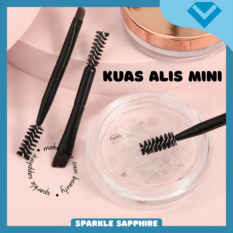 Jual MINI KUAS ALIS 2IN1 kecil Eyebrow Brush Disposable Kuas | Shopee Indonesia