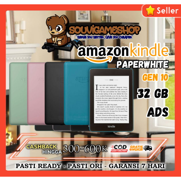 Jual Amazon Kindle Paperwhite 10th Gen EBook Reader Waterproof 32GB Ads | Shopee Indonesia