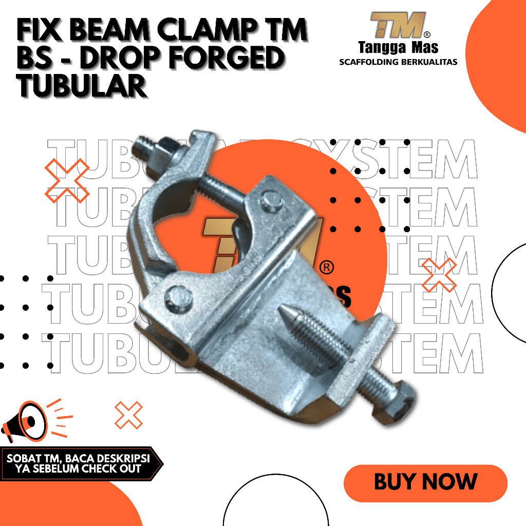 Jual GIRDER FIX & SWIVEL BEAM CLAMP STANDARD BS UNTUK SCAFFOLDING JENIS ...