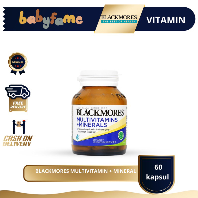 Jual Blackmores Multivitamins + Minerals | 30 KAPSUL | Shopee Indonesia