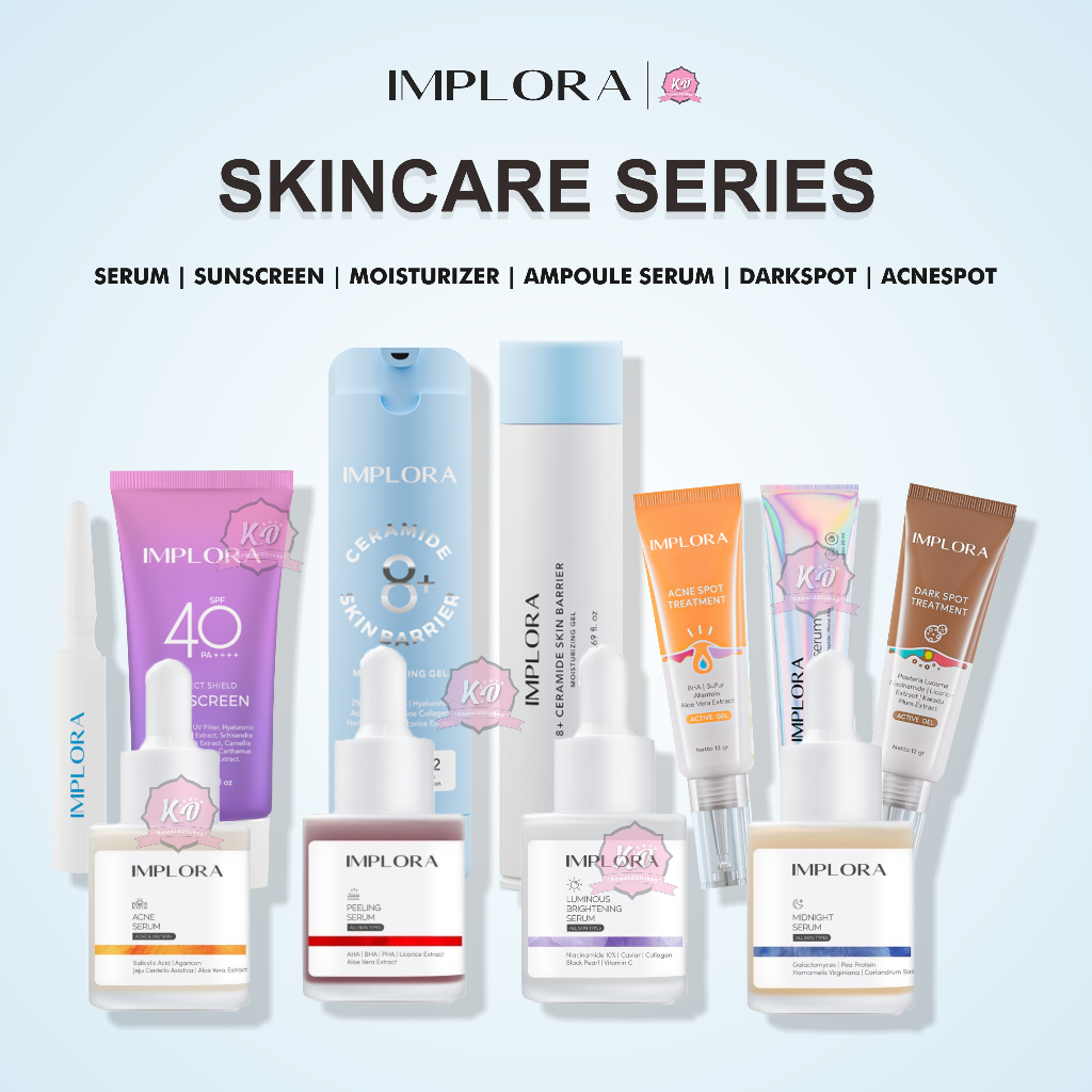 Jual IMPLORA SKIN CARE / SERUM / MOISTURIZER / SUNSCREEN / EYE SERUM ...