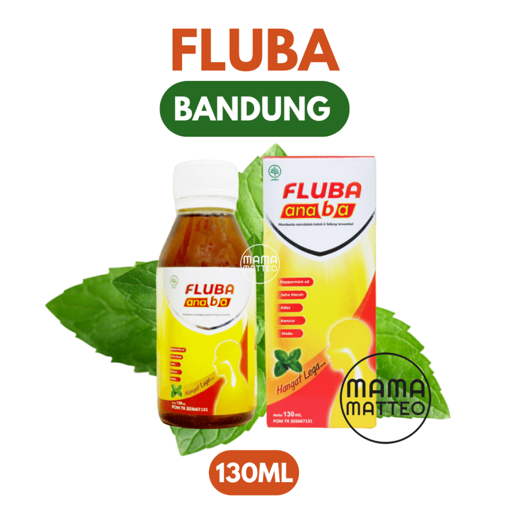 Jual FLUBA ANABA Madu Herbal Alami 130ml / Untuk Batuk Cough Demam Anak ...