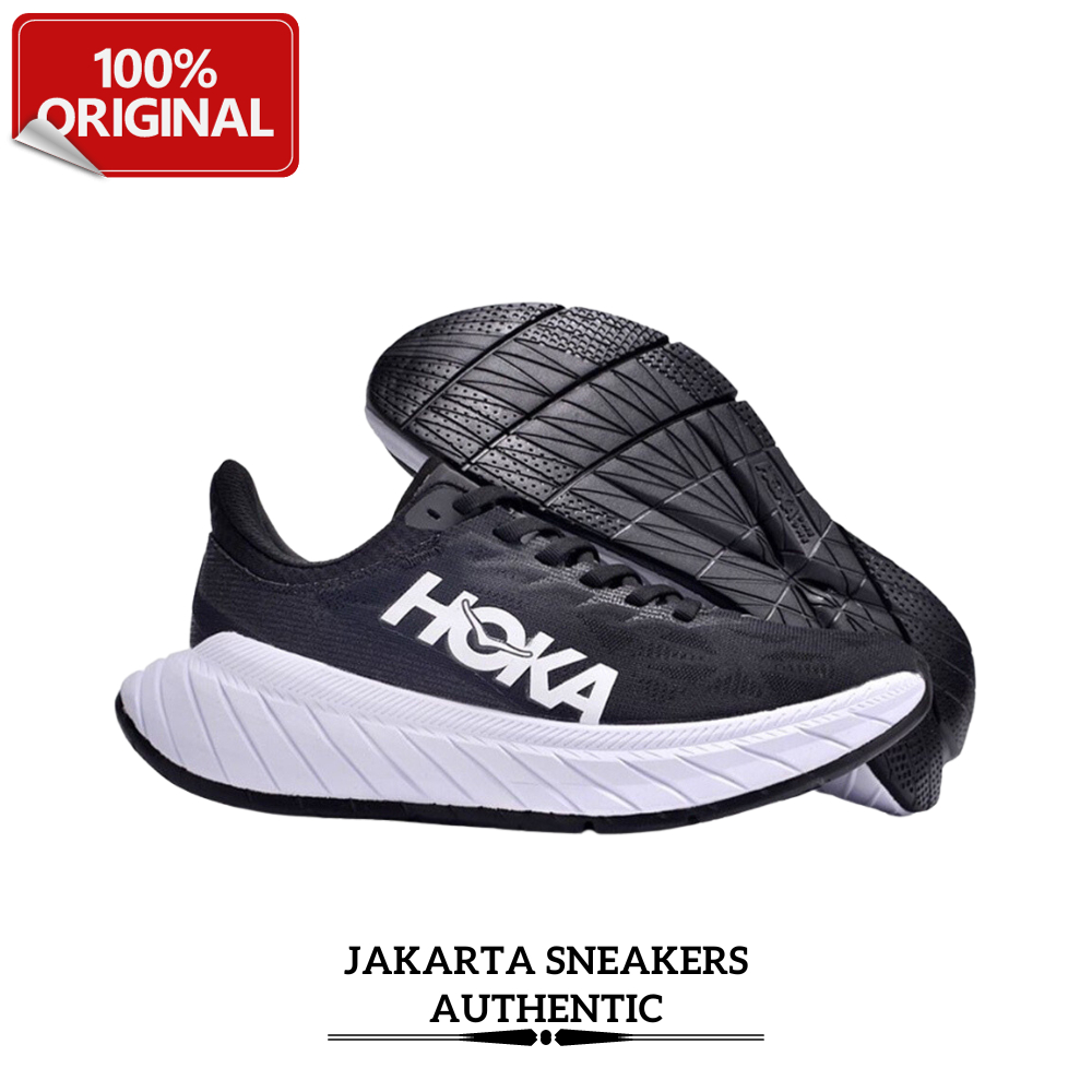 Jual Sneakers Sepatu HOKA One One Carbon X2 Black White Original ...